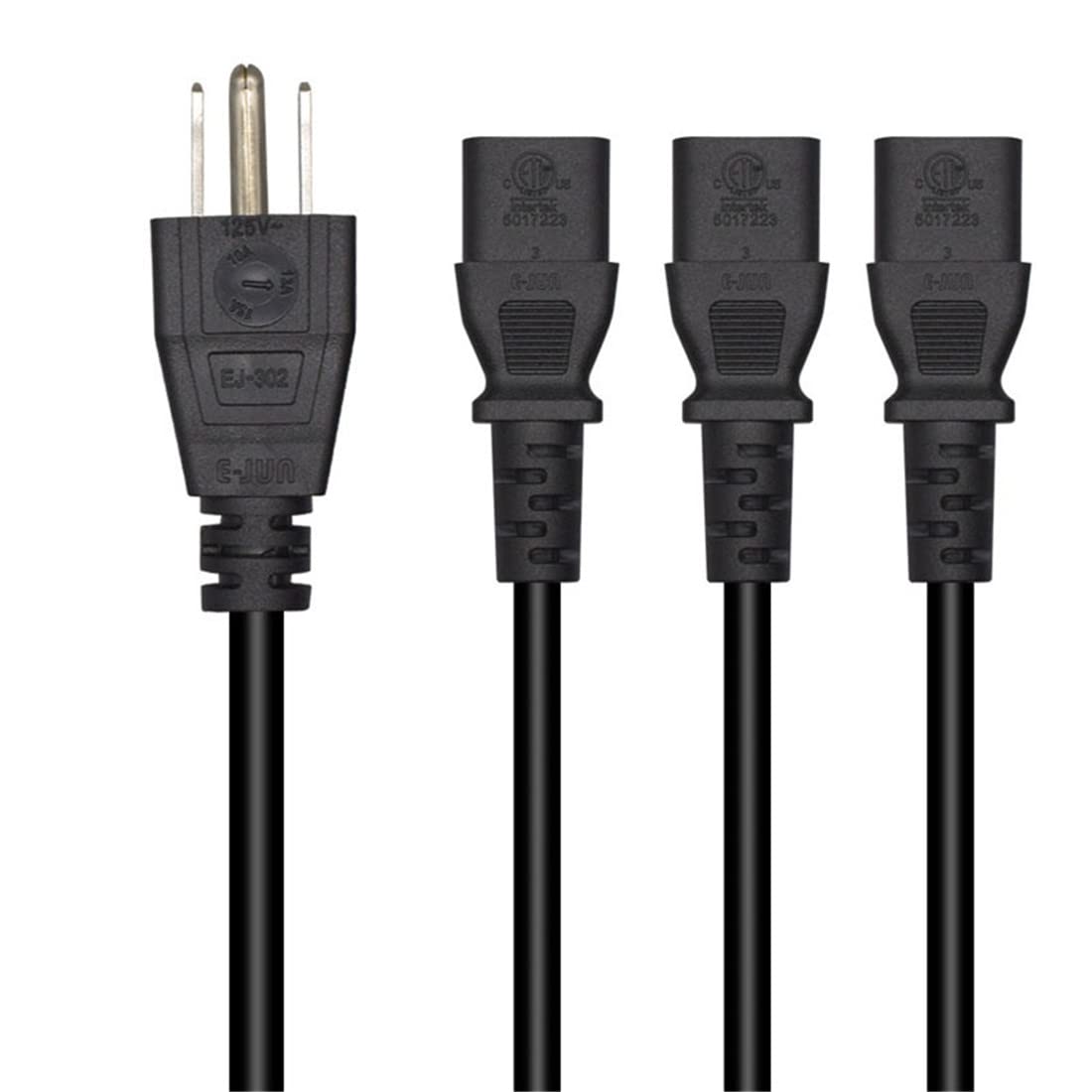 Amazon.com: Strhowill Computer Power Splitter Cord,Monitor Power Cord ...