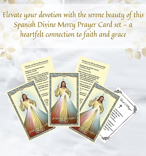 Snapklik.com : Spanish Divine Mercy Prayer Cards -Corona De La Divina ...