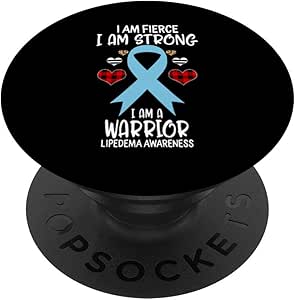 Amazon.com: Lipedema Awareness Ribbon I Am Fierce Strong Warrior ...