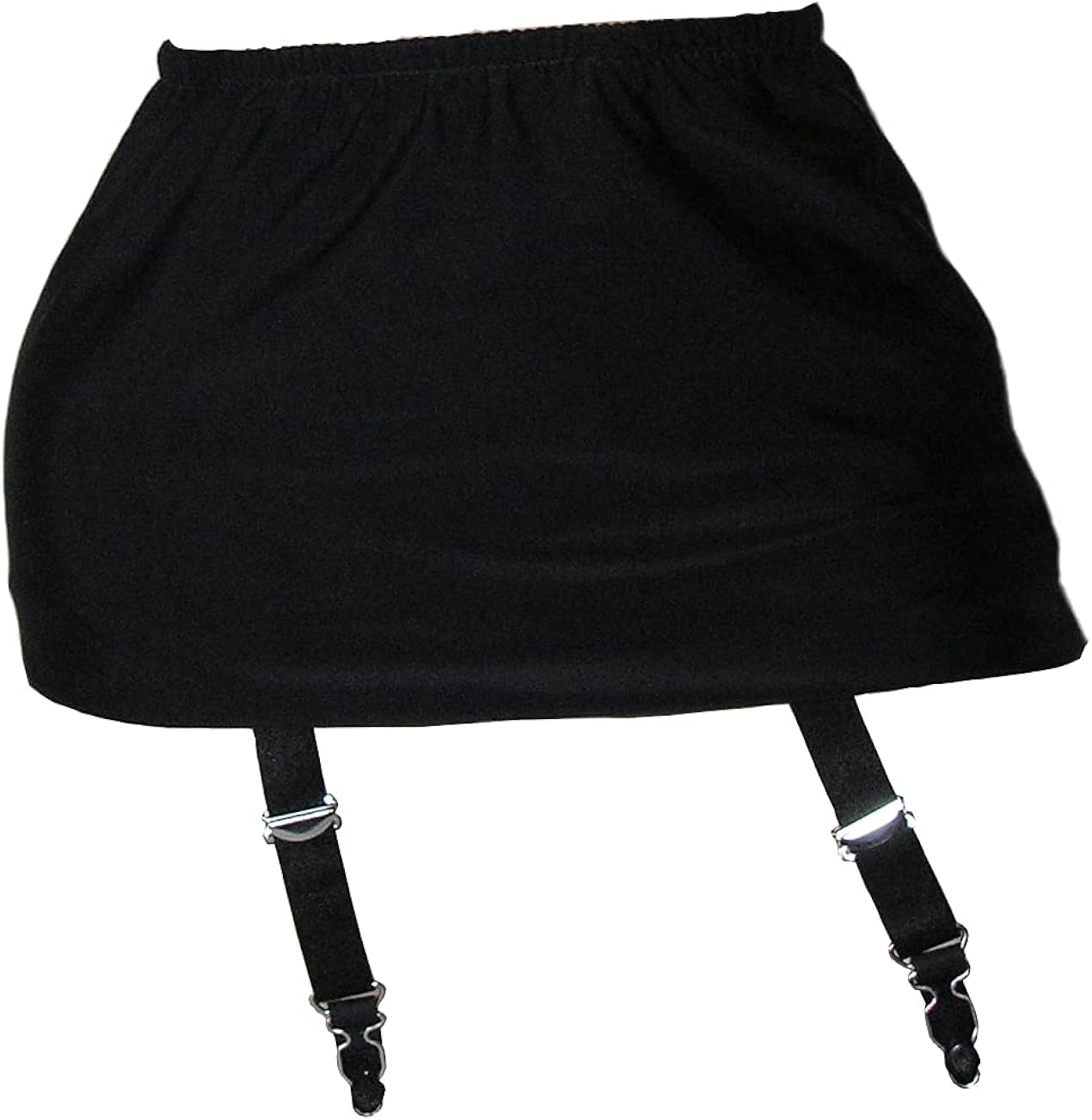 Pariser-Mode enger Straps-Minirock mit 6 Haltern, weiß, Gr. L : Amazon ...