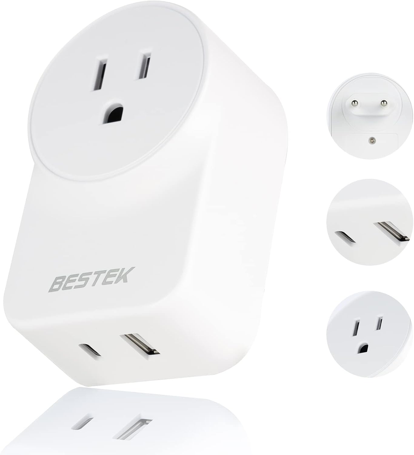 Amazon.com: BESTEK European Travel Plug Adapter, International Power ...