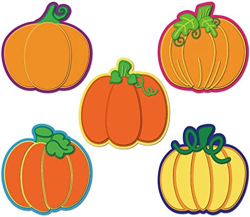 Amazon.com: Lucleag 45PCS Pumpkin Cutouts for Bulletin Board Decoration ...
