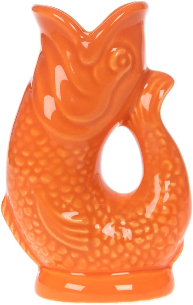 Gurgly Cute Orange Glug Jug Mini 10cm 50 ml – Tiny Fish Water Jug ...