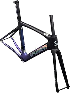 Amazon.com: BSFHQS 700C Carbon Fiber Road Bikes Frameset 49/52/54/56 ...