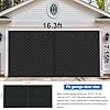 QwayHome Garage Door Screen for Winter, 16x7 Ft Garage Door Insulation ...