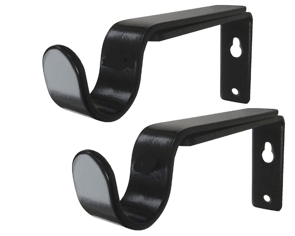 Snooze Factory Window Curtain Rod Bracket Holder - Parda Holder Black ...