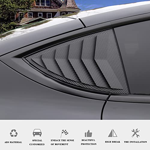 Snapklik.com : YHCDSEA Model Y Side Window Louver Cover Sport Style For ...