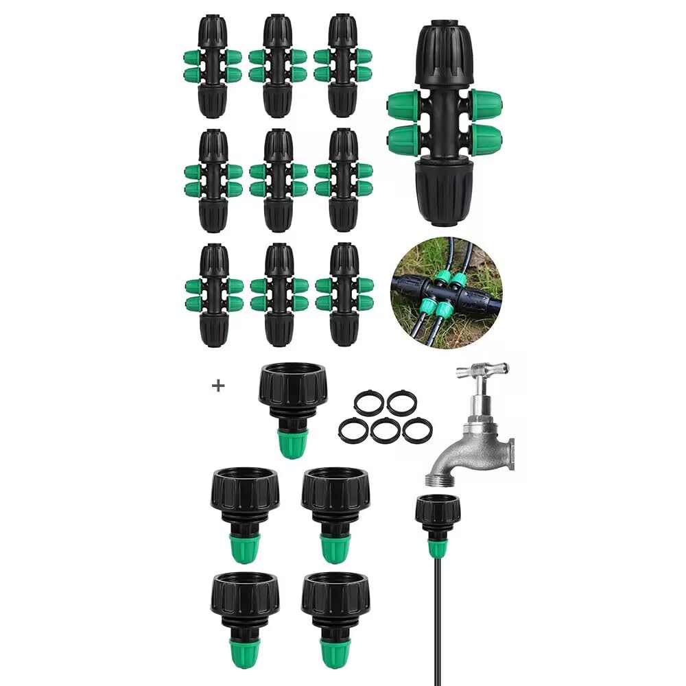 Amazon.com : Garden Hose Adapter 3/4 to 1/4 Inch Drip Irrigation Tubing ...