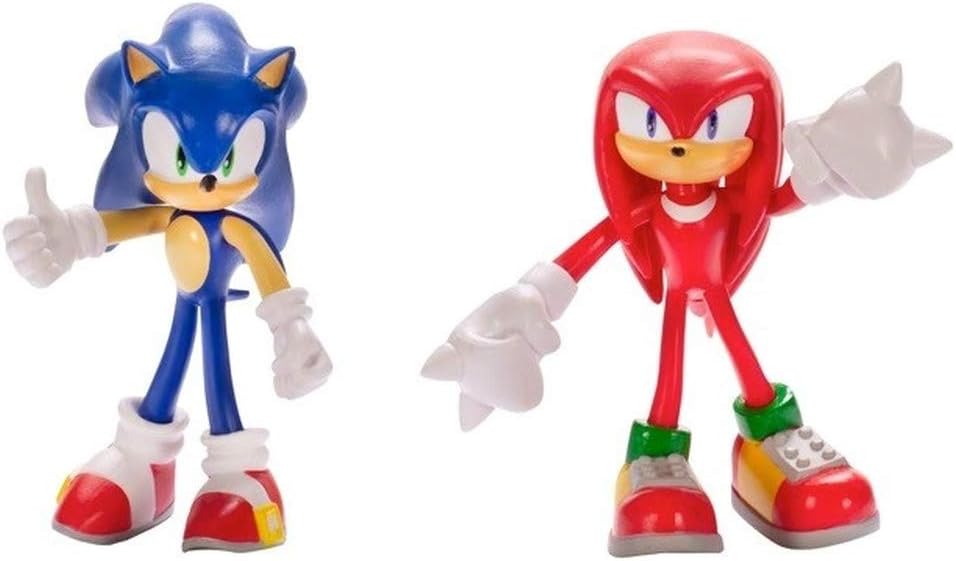 Jakks SONIC 4″ SONIC AND KNUCKLES FACE OFF 2-PACK – BigaMart