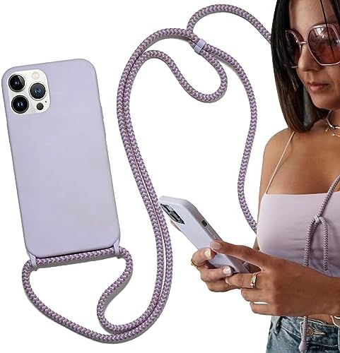 Amazon.com: Ecofriendly iPhone 13 Mini Crossbody Cord Case Leash Hands ...