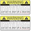 Amazon.com - GRITKULTURE Funny Passenger Rules Vehicle Safety Warning ...