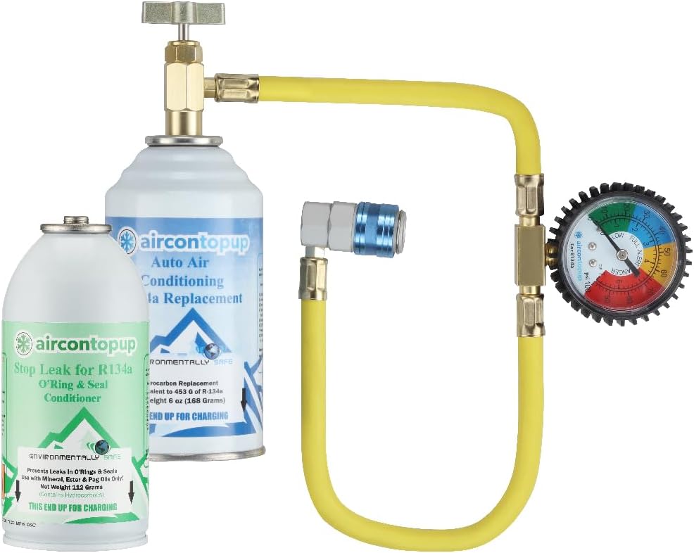 Car Aircon Air Con Air Conditioning Top Up Recharge Refill Regas Can x ...