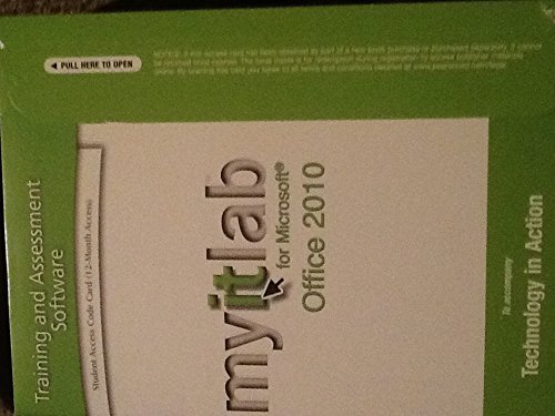 Technology in Action (Office 2010) MyItLab Printed Access Code: Pearson ...