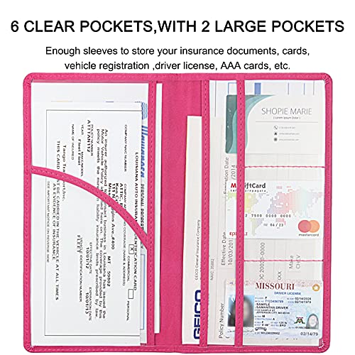 Snapklik.com : Car Registration And Insurance Holder, Premium Leather ...