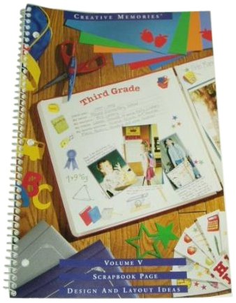 third grade, volume V, scrapbook page, design and layout ideas ...