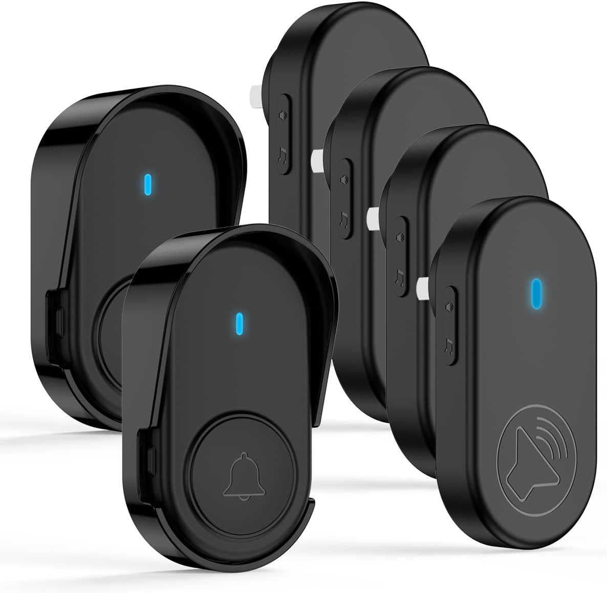 Wonderful Home Wireless Doorbell, IP65 Waterproof Door Bell Kit ...