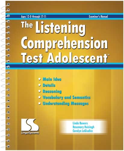 The Listening Comprehension Test Adolescent: Linda Bowres, .: Amazon ...