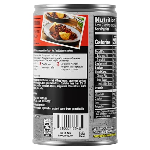 Snapklik.com : Campbells Chunky Chili, Hot & Spicy Beef & Bean, 19 Oz Can