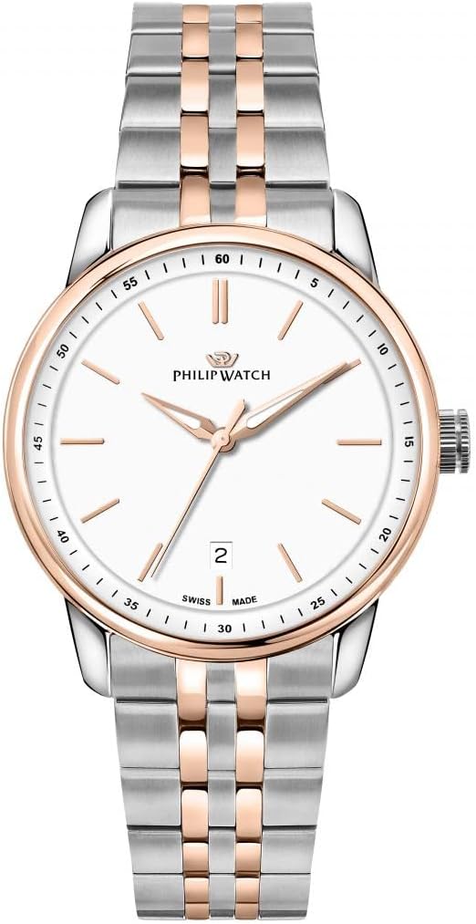 Amazon.com: ANNIVERSARY 40MM 3H W/SILV DIAL BR SS+RG : Industrial ...
