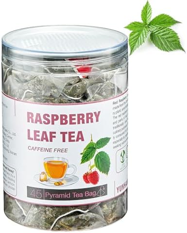 Amazon.com : 45 Red Raspberry Leaf Tea Bags| Pure Leaf Raspberry Tea ...