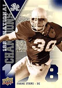 Frank Stams football card (Notre Dame Fighting Irish) 2013 Upper Deck # ...