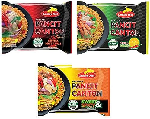 Amazon.com : Lucky Me Instant Noodle Pancit Canton Kalamansi (Pack of ...
