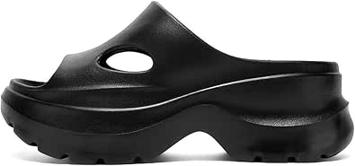 Amazon.com | KELMALL Women's High Platform Slide Sandals – Fashion ...