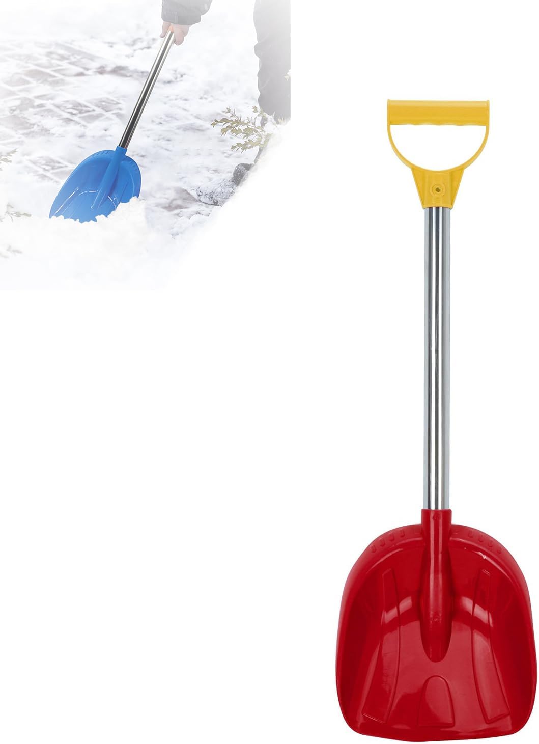 Kids Snow Shovel with Stainless Steel Handle, Kids Size Durable Shovel ...