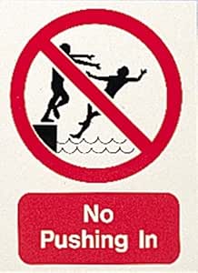 Only Swim New Os Swimming Pool No Pushing In Sign Swimmers Pool Health ...