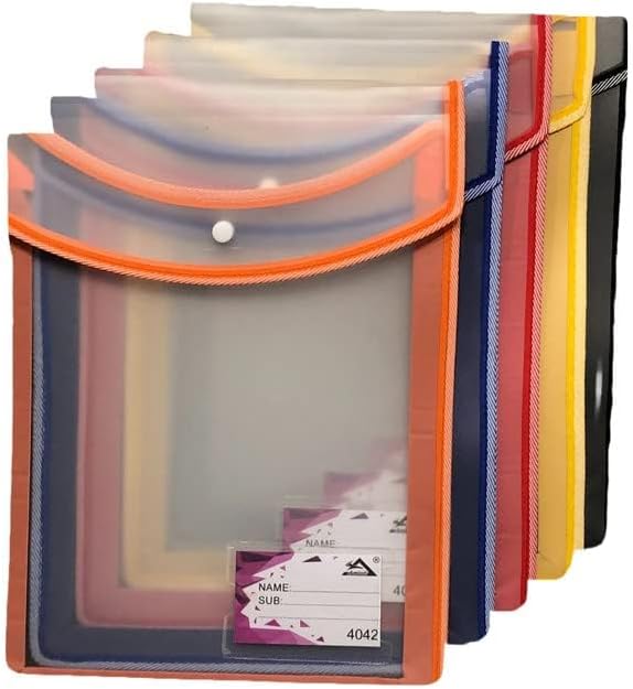 Se Online Multicolor Plastic Documents Storage Envelope Folder File ...