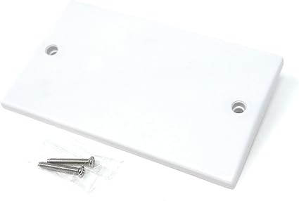 1pcs Dual, 2 Gang Blanking Plate Cover Faceplate for Electrical Sockets ...