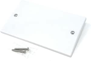 1pcs Dual, 2 Gang Blanking Plate Cover Faceplate for Electrical Sockets ...