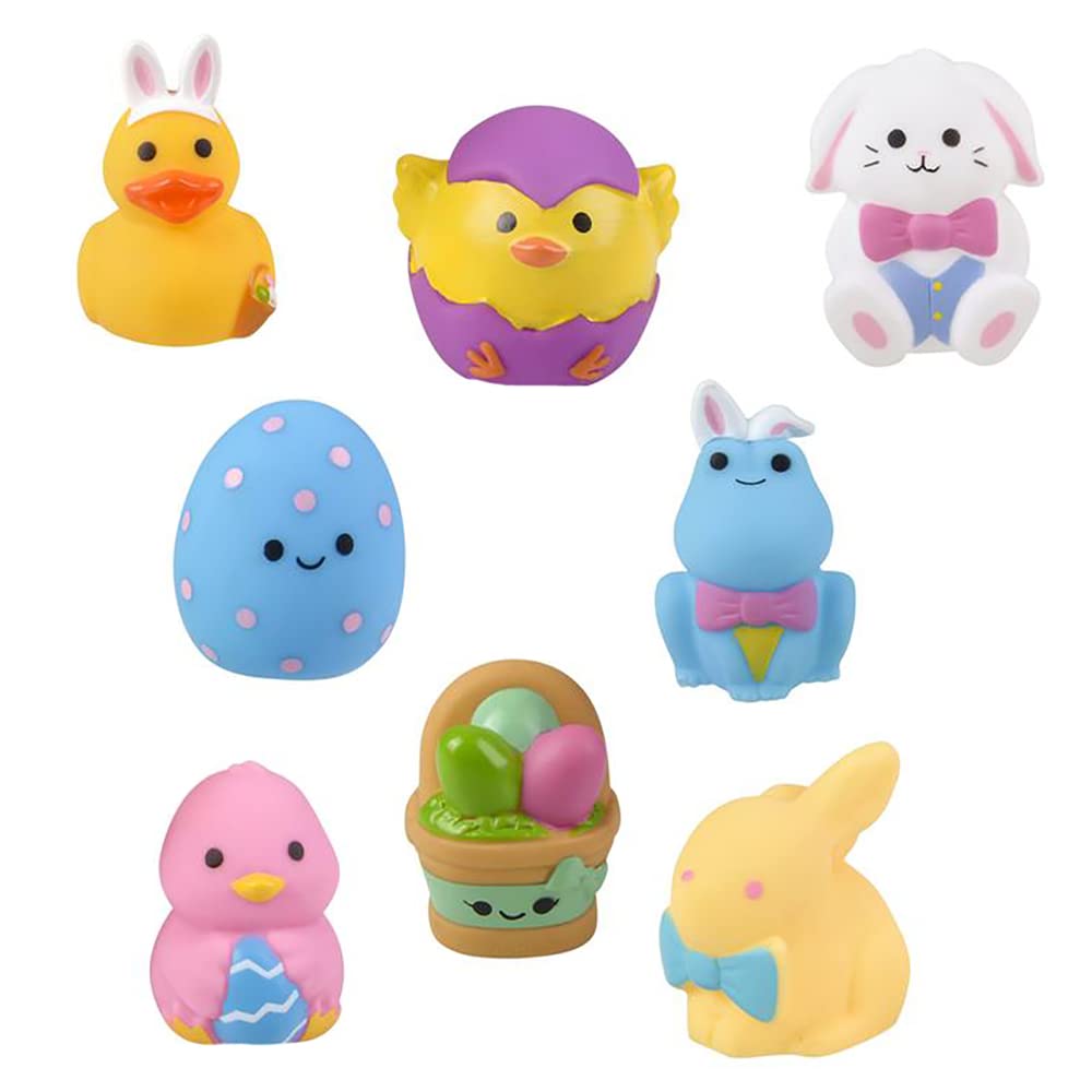 The Dreidel Company Assortment Easter Character Rubber Duck Toy Duckies for Kids, Bath Birthday ...