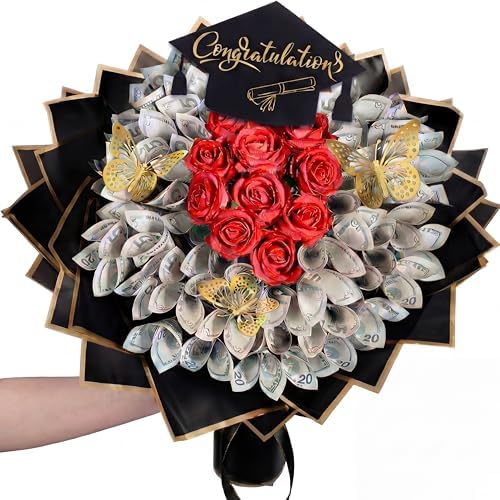 Amazon.com: Gilprop 127 Pcs Graduation Gifts Money Flower Bouquet Class ...