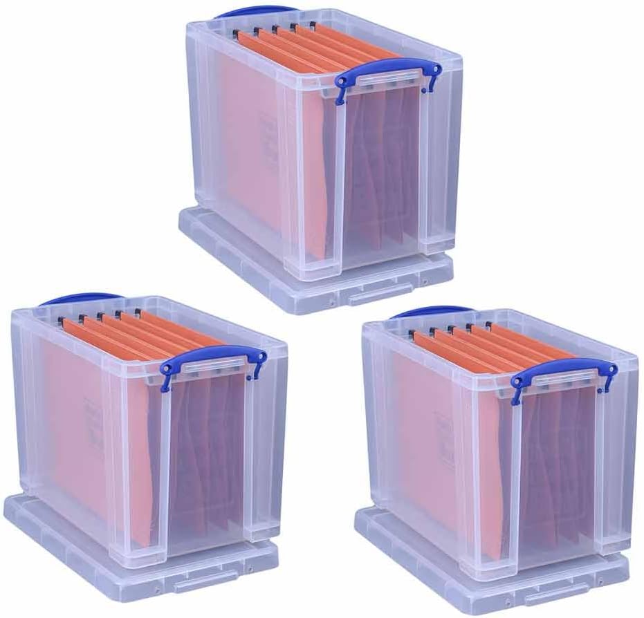 Really Useful Box 19 Litre Plus 10 Files Pack of 3 : Amazon.co.uk ...