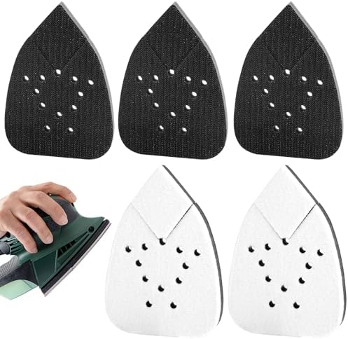 5pcs Detail Sanding Interface Pad Hook And Loop, 12 Holes Sponge ...