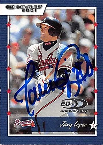 Javy Lopez autographed baseball card (Atlanta Braves) 2001 Donruss #115 ...