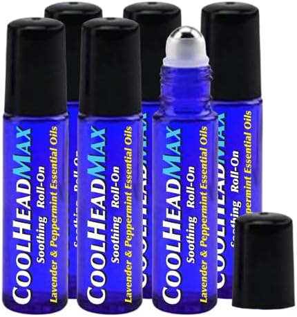Amazon.com: HMP BRANDS CoolHead Max Roll On, Natural Peppermint ...