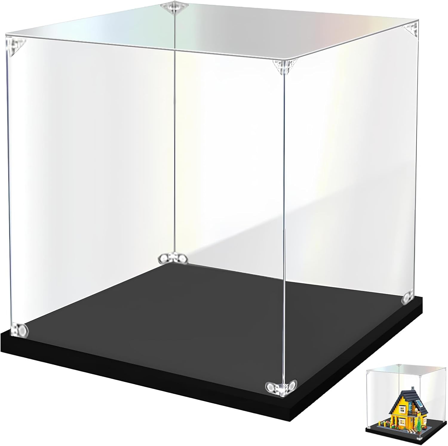 Amazon.com: RROSDO Sturdy Acrylic Display Case, 30x30x45cm/12x12x18in ...