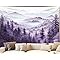 Amazon.com: QGHOT Misty Forest Tapestry Nature Tree Tapestries Wall ...
