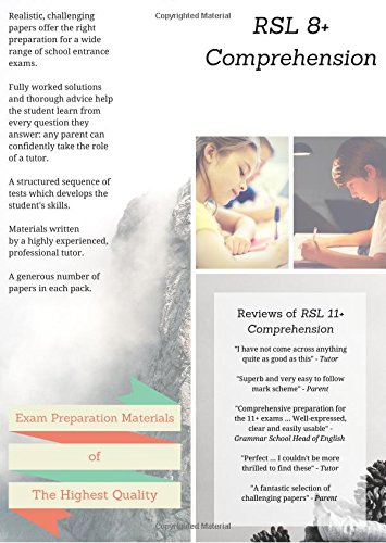 RSL 8+ Comprehension: Practice Papers with Detailed Answers ...