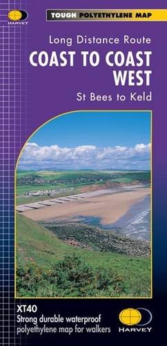 Coast to Coast West St Bees to Keld (Route Map): Harvey Map Services ...