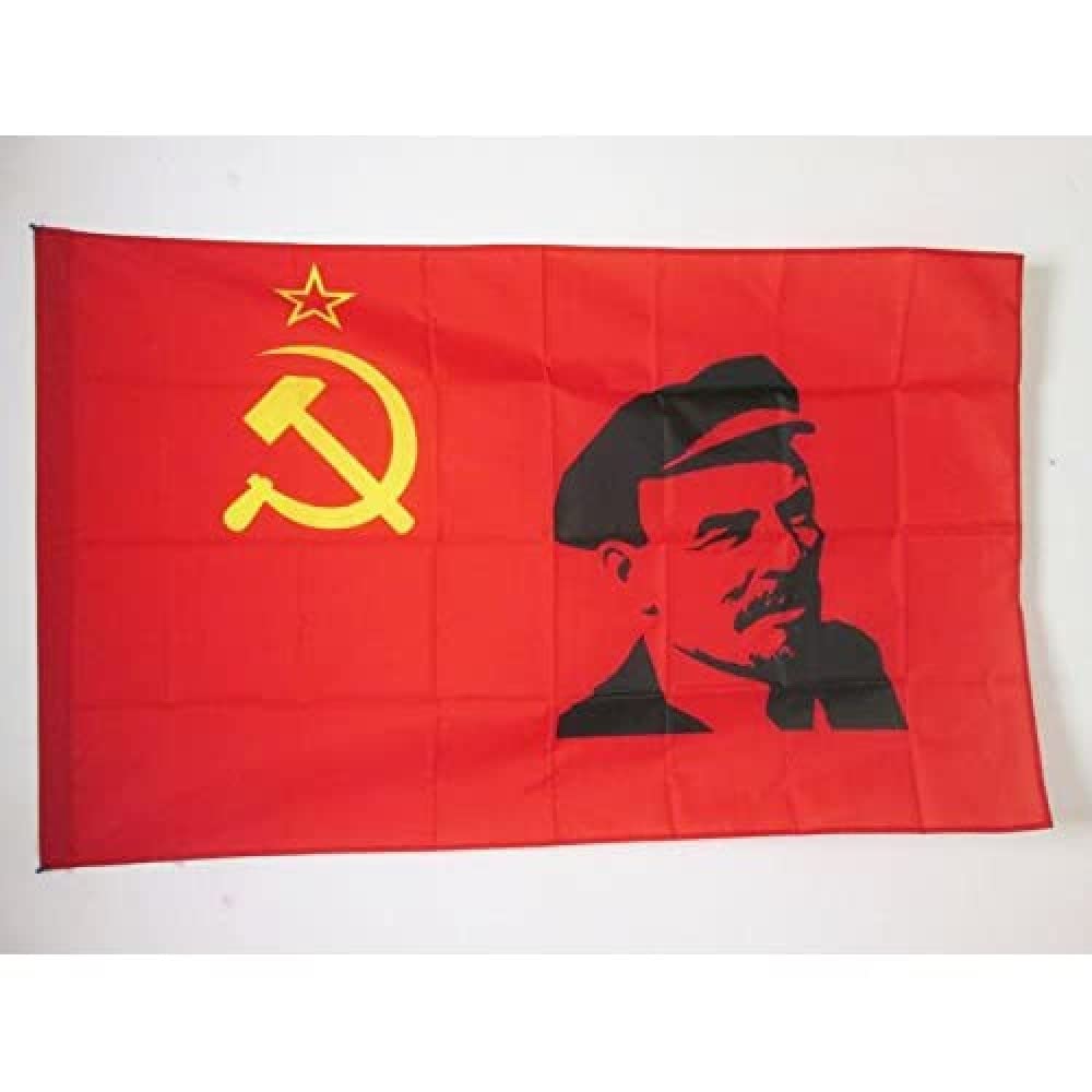 Amazon.com : USSR with Lenin Flag 3' x 5' for a pole - Soviet Union ...