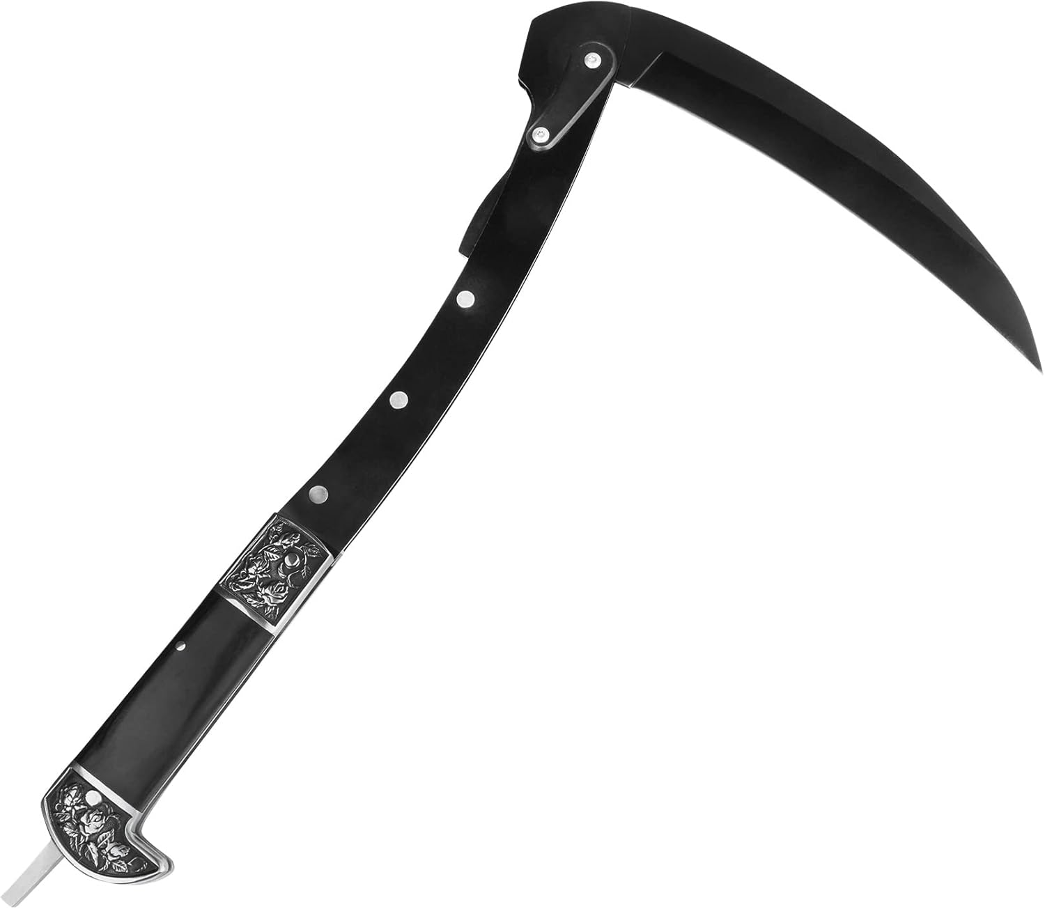 Amazon.com : Black Sharp Edge Folding Scythe, Two Section Foldable ...