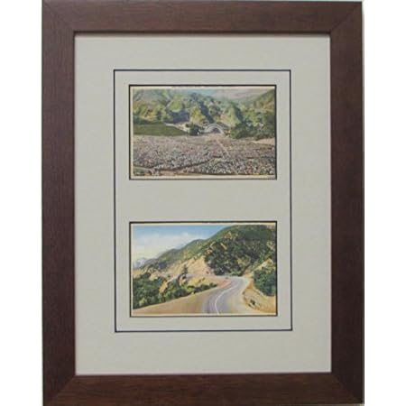 Amazon.com - Post Card Frame for Two (2) 3.5" X 5.5" Post Cards Walnut ...