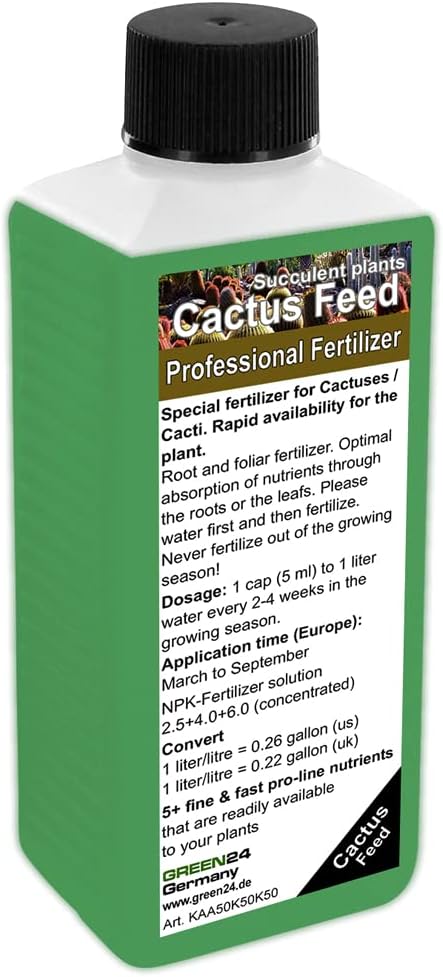 GREEN24 Cactus Feed - Succulent Plant Liquid Fertilizer HighTech NPK ...
