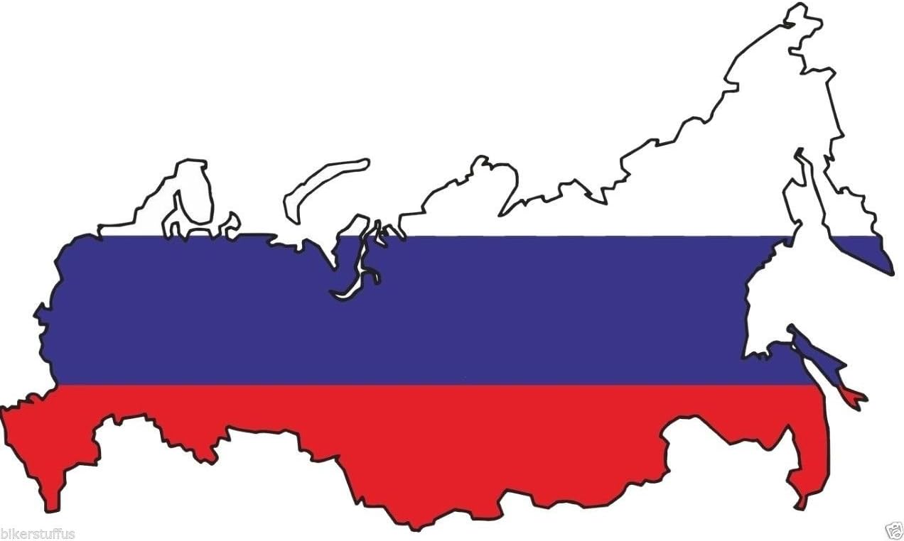 Amazon.com: Russian MAP Flag Bumper Sticker Laptop Sticker Tool Box ...