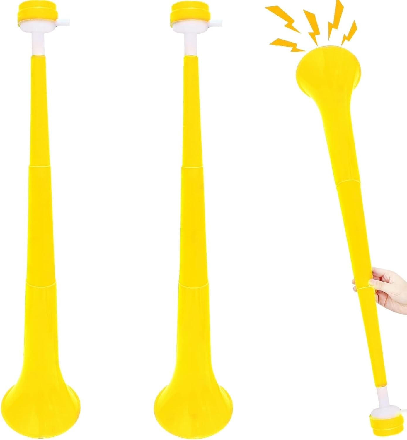 Amazon.com: 2 Pcs Stadium Horn 21 Inch Vuvuzela Plastic Collapsible ...