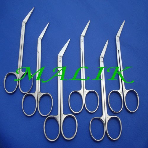 Amazon.com: 6 Iris Angular Scissors Surgical Dental Ent Instrument ...