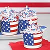 Amazon.com: JarThenaAMCS 100 Pcs Patriotic Paper Baking Cups American ...